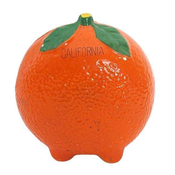 Vintage | Art | Vintage 5s California Orange Coin Bank Piggy Mcm ...
